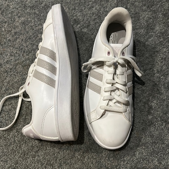 adidas | Shoes | Adidas Ortholite Float Snake Skin Striped White Tennis ...
